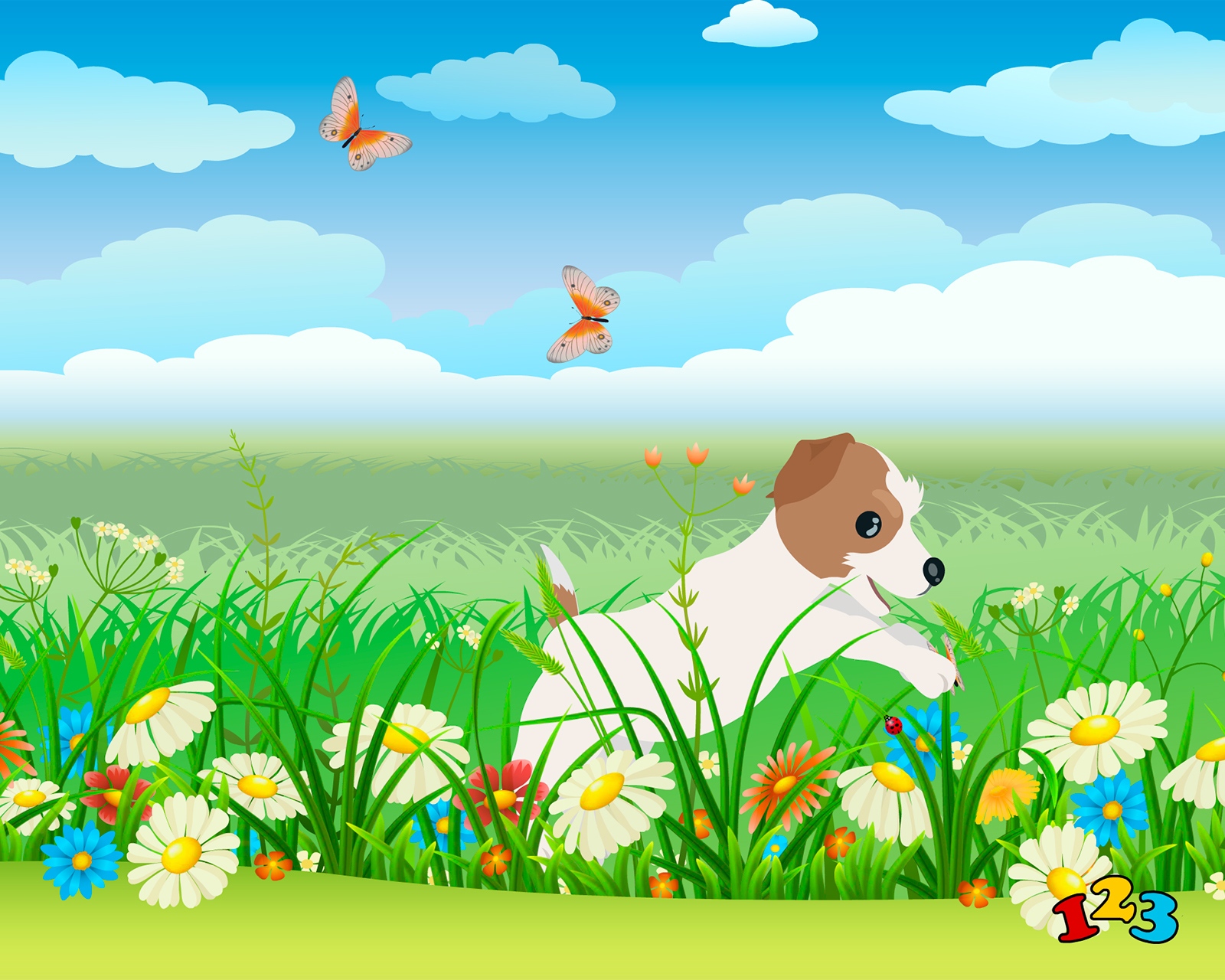 En sommerdag - Fødselsdagskort - gratis postkort fra 123kort.dk