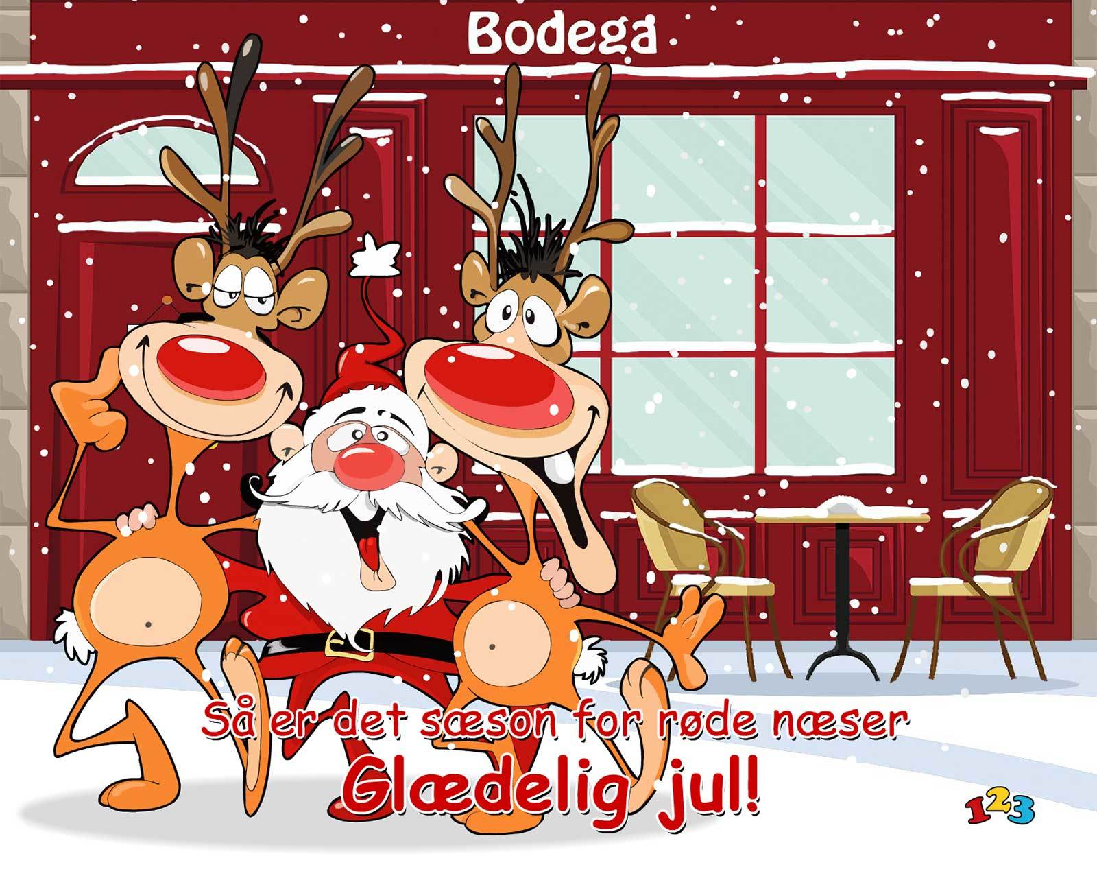 En overraskelse - Julekort - gratis postkort fra 123kort.dk