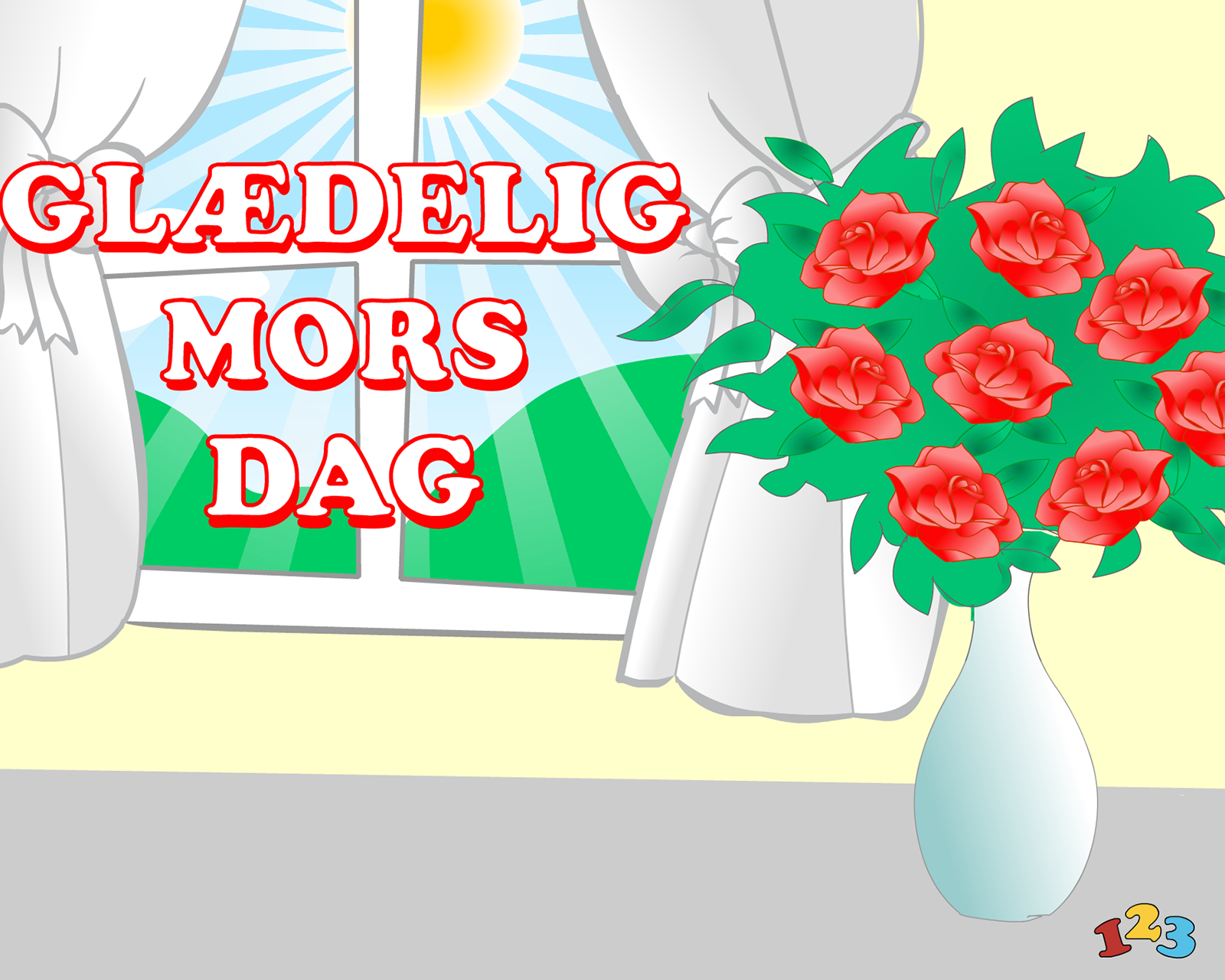 Glædelig mors dag - Mors dag - gratis postkort fra 123kort.dk Glædelig mors dag - Mors dag - gratis postkort fra 123kort.dk